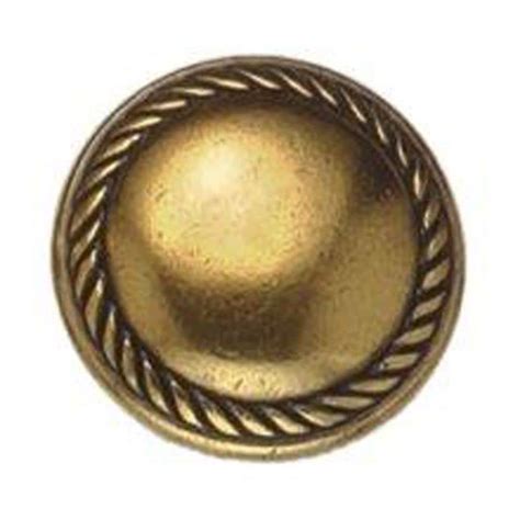 Amerock 1 14 In Antique Brass Cabinet Knob 125abs The Home Depot