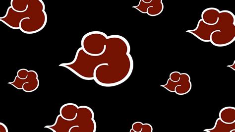 Naruto Shippuuden Anime Minimalism Black Red Akatsuki Naruto