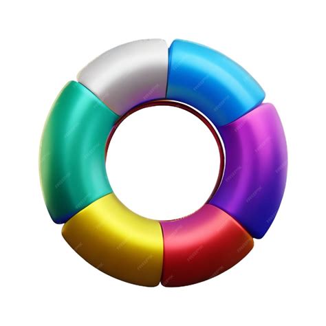 Premium Photo 3d Circle Technology Low Poly Style In White Background