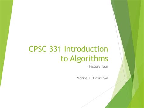 Ppt Cpsc 331 Introduction To Algorithms Powerpoint Presentation Free