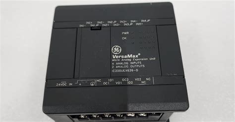 Ge Fanuc Ic200uex626 D Versa Max Micro Analog Expansion Unit