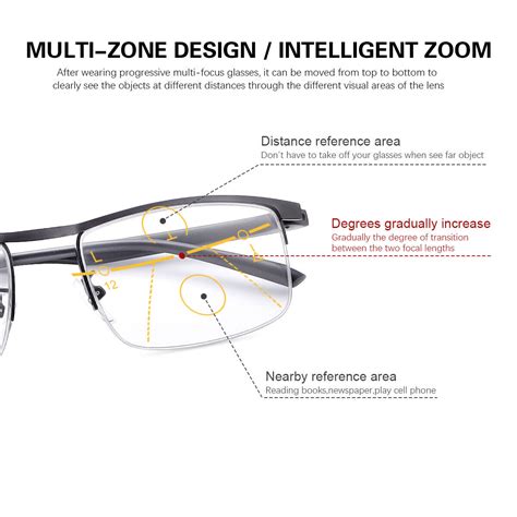 Progressive Multifocus Reading Glasses Reader Photochromic Sunglasses