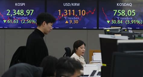 Svb 사태 후폭풍 우려에 고개 숙인 코스피·코스닥 올들어 최대 낙폭 머니s