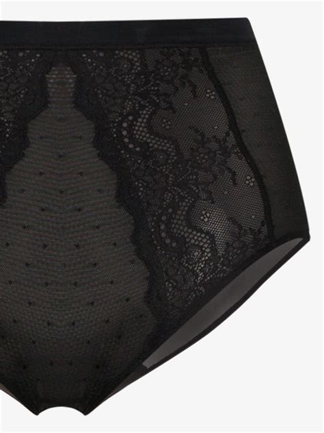 Spanx Black Spotlight On Lace Shape Briefs Browns