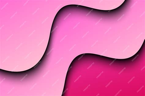 Premium Vector Abstract Wave Shape Papercut Pink Color Background Vector