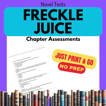 Freckle Juice 5 Chapter Reading Comprehension Quizzes Tests
