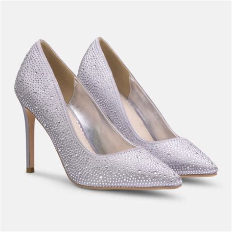 Silver Prom Shoes Silver Prom Heels Lace And Favour