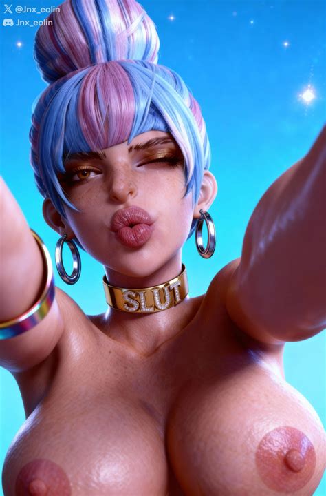 Rule 34 3d Ai Assisted Big Areola Big Breasts Big Lips Blue Hair