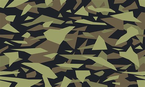 Geometris Camo Pola Bentuk Segitiga Latar Belakang Kamuflase Trendi