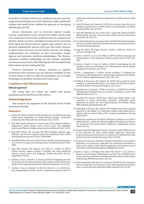 Mobile Health Application Framework For An Ideal User Experience A