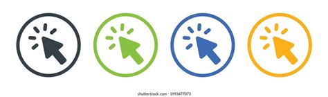 Mouse Cursors Icons Click Set Vector Stock Vector Royalty Free 1993477073 Shutterstock