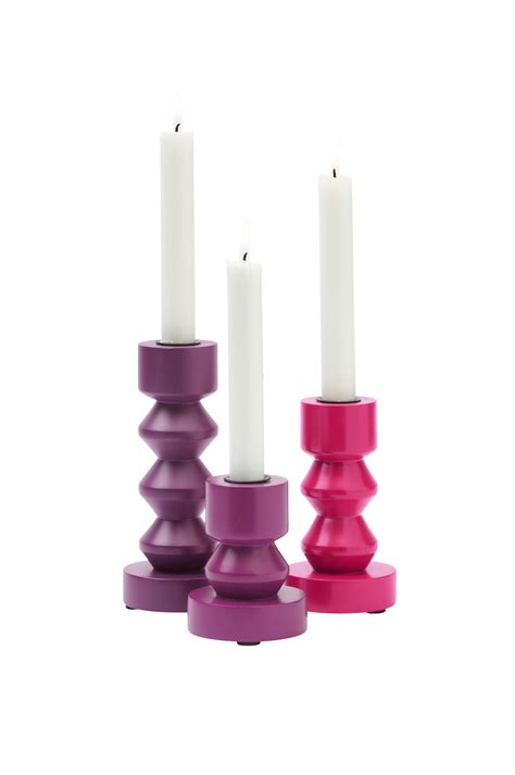 STENINGE Ljusstake 3 Delar Rosa Dekoration Jotex