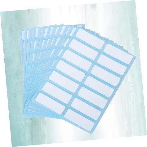 Parliky 12pcs Classification Label Sticker Self Adhesive Stickers White