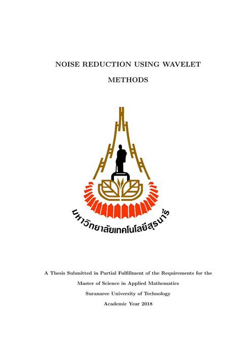pdf noise reduction using wavelet methods dokumen tips
