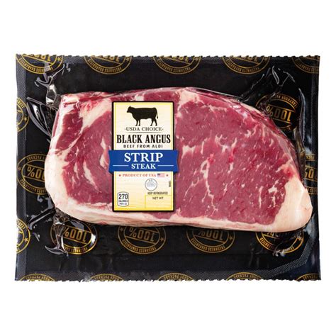 Choice Beef Black Angus Strip Steak Same Day Delivery Or Pickup Aldi