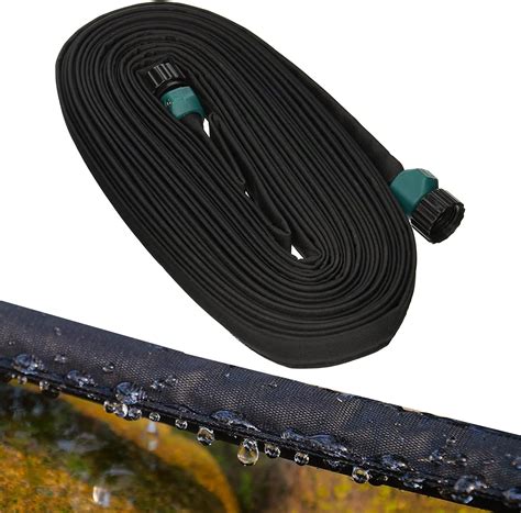 Kaaogity Flat Soaker Hose Drip Irrigation Line Hose For