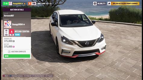 Forza Horizon 5 Auction House Sniping Nissan Sentra YouTube