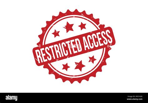 Red Restricted Access Rubber Stamp Seal Vector Stock Vector Image And Art