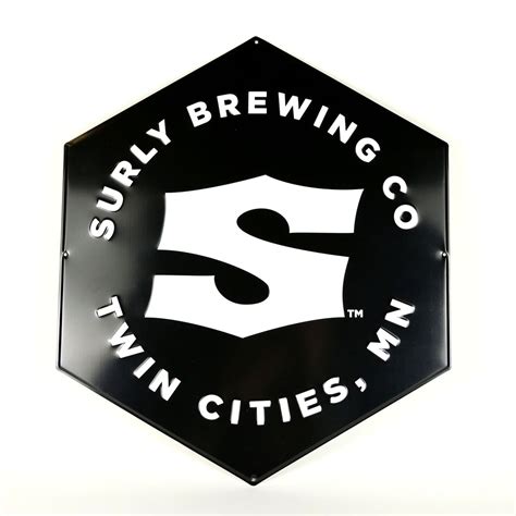 Hex Logo Tin Tacker Surly Brewing Co