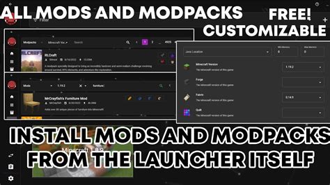 The Best Minecraft Launcher Vanilla Modded Inbuilt Curseforge Forge Fabric Quilt Youtube