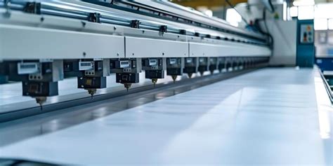 premium photo digital inkjet printer in operation printing large