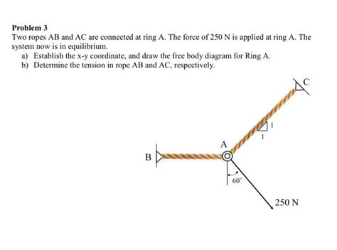 Solved Problem 3 Two Ropes Mathrm Ab And Mat