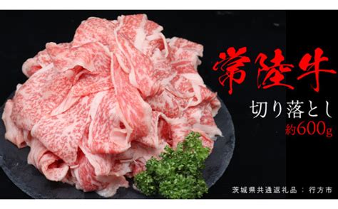常陸牛 切り落とし 約 600g （茨城県共通返礼品：行方市） ひたちぎゅう 黒毛和牛 牛肉 ひたち牛 ブランド牛 切り落し 切落し V