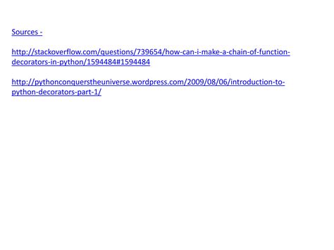 Advanced Python Decorators Pptx