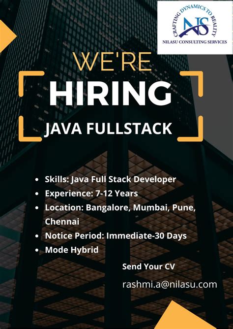 Rashmi Amv On Linkedin Connections Hiring Javafullstack Developer