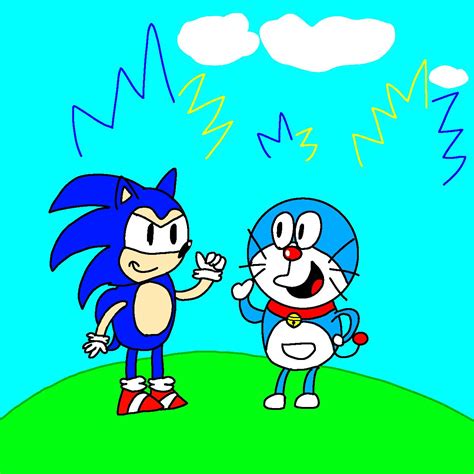 Sonic The Hedgehog Meets Doraemon By Dztve On Deviantart