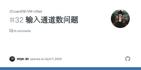 输入通道数问题 Issue 32 JCruan519 VM UNet GitHub