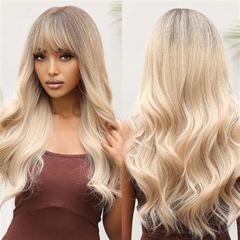 Amazon Allbell Blonde Wigs For Black Women Paltinum Blonde Long