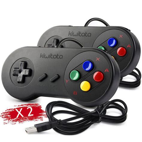 usb wired game remote snes gamepad for windows pc mac raspberry pi