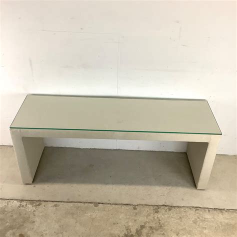 Modern Console Table With Glass Top Aptdeco