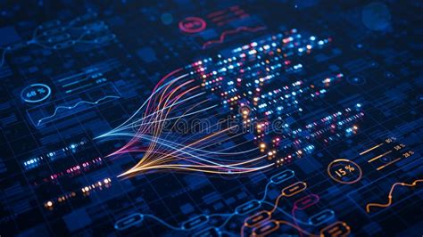 ai powers big data analysis and automation workflows showcasing neural networks and data