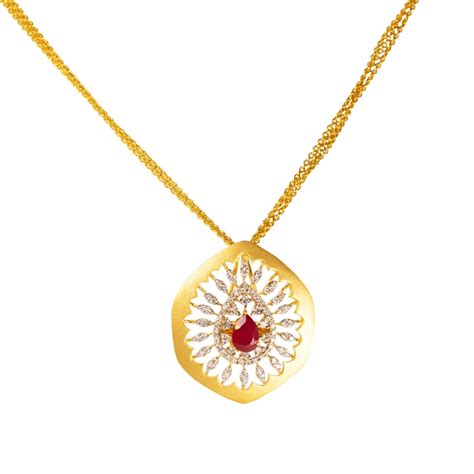 Ruby Diamond Necklace Designs