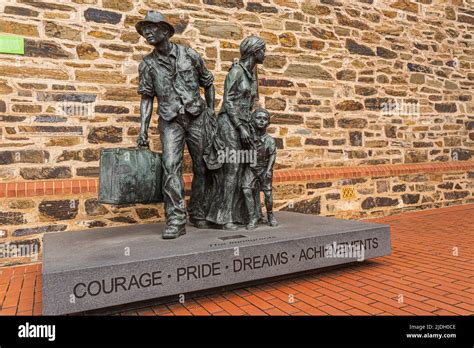 21 June 2022 A Bronze Sculpture Dedicated To All Migrant Settlers In