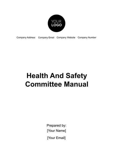 Free Safety Manual Templates To Edit Online And Print