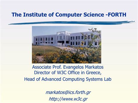 Ppt The Institute Of Computer Science Forth Powerpoint Presentation
