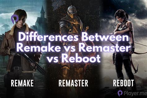 Differences Between Remake Vs Remaster Vs Reboot Player Me