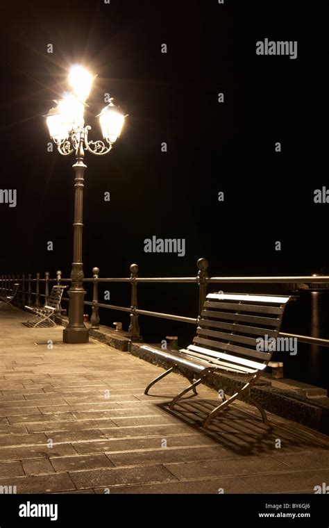 Street Lamp Post At Night