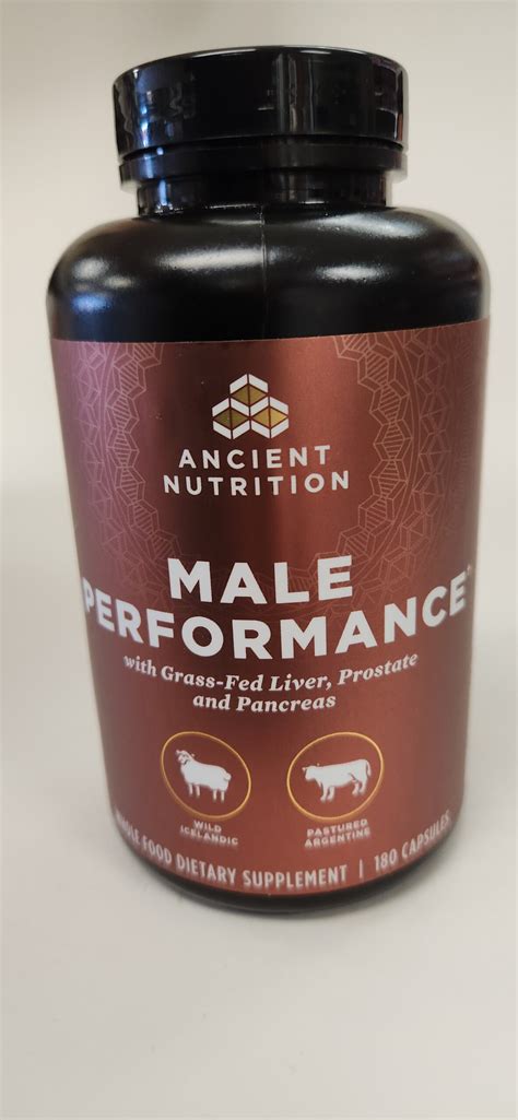 Ancient Nutrition Male Performance 180 Caps M And M Vitamins Llc