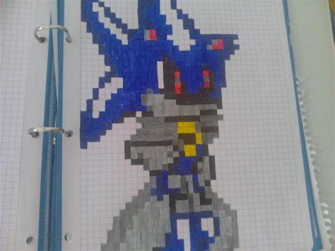 Neo Metal Sonic Pixelart By Rebellion10dani On Deviantart