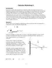 Calculus Workshop 3 Complete Docx Calculus Workshop 3 Introduction Last Week We Had A Quick