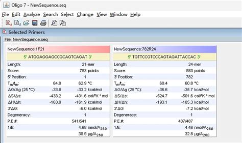 0基础教程 Oligo 7 设计和分析pcr引物的保姆级教程（带oligo 7安装包） 哔哩哔哩