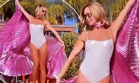 Amanda Holden 51 Showcases Her Jaw Dropping Figure In White Swimsuit