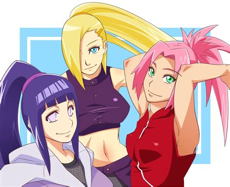 Haruno Sakura Hyuuga Hinata And Yamanaka Ino Naruto And More