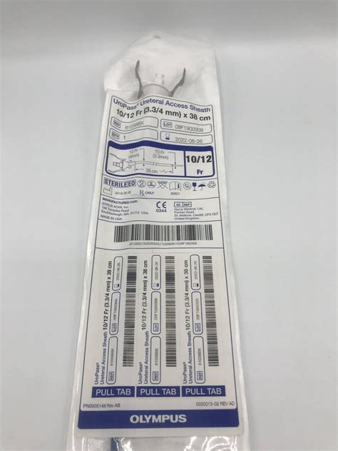 Olympus 61038bx Uropass Ureteral Access Sheath 1012fr 334mm X 38cm