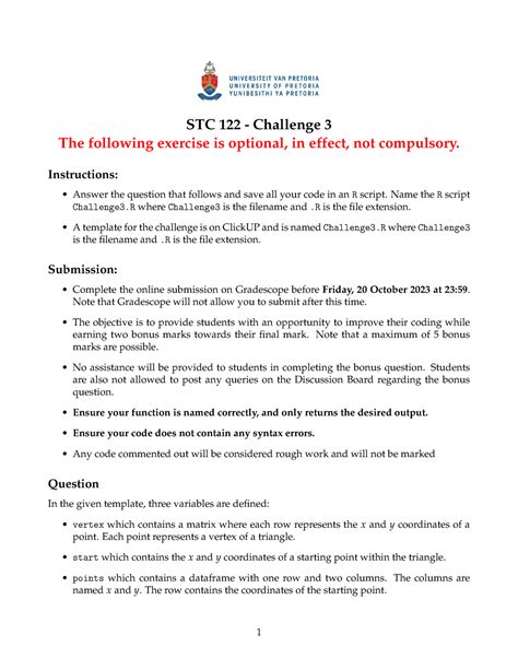 Stc 122 Challenge 3 2023 Stc 122 Challenge 3 The Following