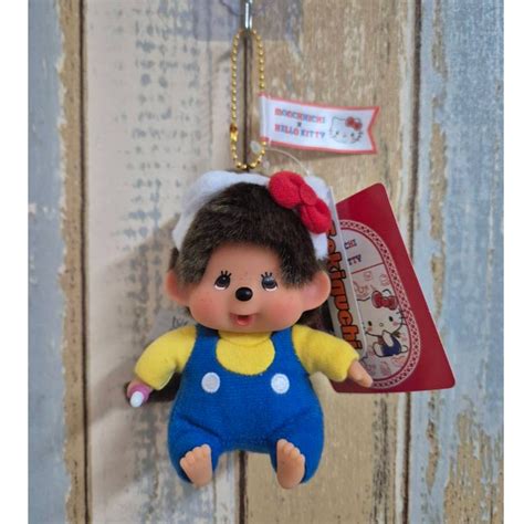 Sale จำนวนจำกัด Monchhichi X Hello Kitty พวงกุญแจ คอน้องสามารถหมุนได้ Shopee Thailand